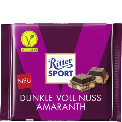 Schokolade - Ritter Sport Dunkle Voll Nuss Amaranth 100g Drogeriedepot.de